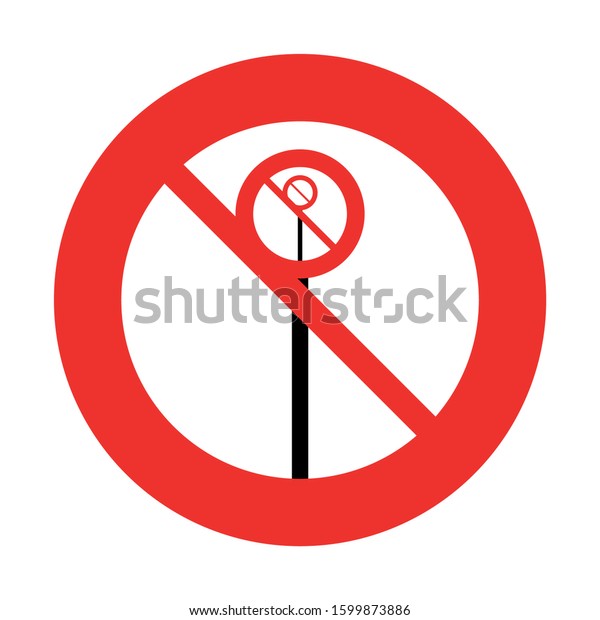 Prohibition Ban Not Allow Sign Icon Stock Vector (Royalty Free ...