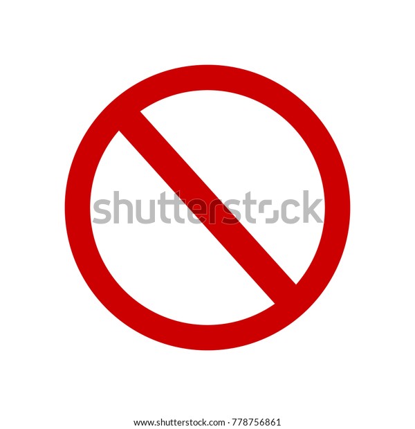 Prohibition Icon Logo Stock Vector (Royalty Free) 778756861 | Shutterstock