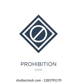 Prohibition Icon Vector On White Background Stock Vector (Royalty Free ...