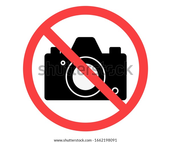 Prohibition Sign Do Not Take Pictures Stock Vector (Royalty Free ...