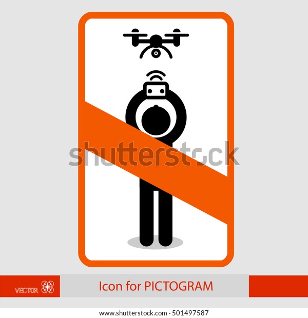 Prohibition Sign Sticker Human Figure Control Stock Vector (Royalty ...