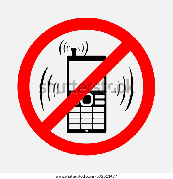 Prohibition Sign Using Phone Dangerous Do Stock Vector (Royalty Free ...