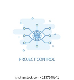Project Control Line Trendy Icon Simple Stock Vector (Royalty Free ...
