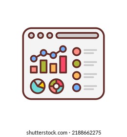 Project Dashboard Icon Vector Logotype Stock Vector (Royalty Free ...