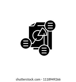 Project Description Black Icon Concept Project Stock Vector (Royalty ...