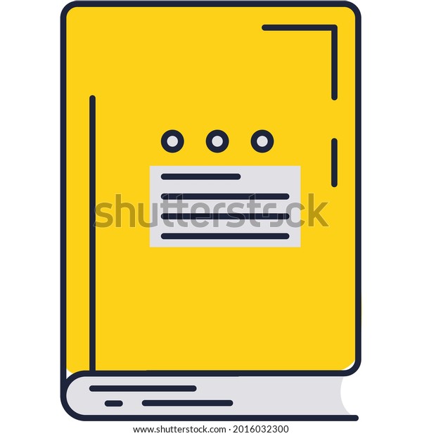 Project Detail Action Plan Book Icon Stock Vector (Royalty Free ...