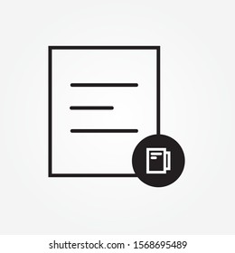 Project Document Single Icon Design Vector Stock Vector (Royalty Free ...