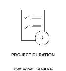 Project Duration Design Project Management Improvement 库存矢量图（免版税 ...