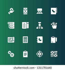 Project Icon Set Collection 16 Filled Stock Vector (Royalty Free ...