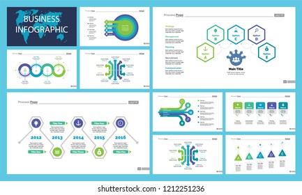 Project Infographic Design Template Set Stock Stock Vector (Royalty ...