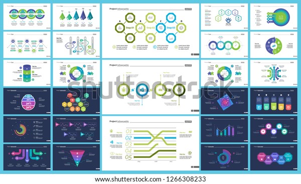 Project Infographic Design Template Set Stock Stock Vector (Royalty ...