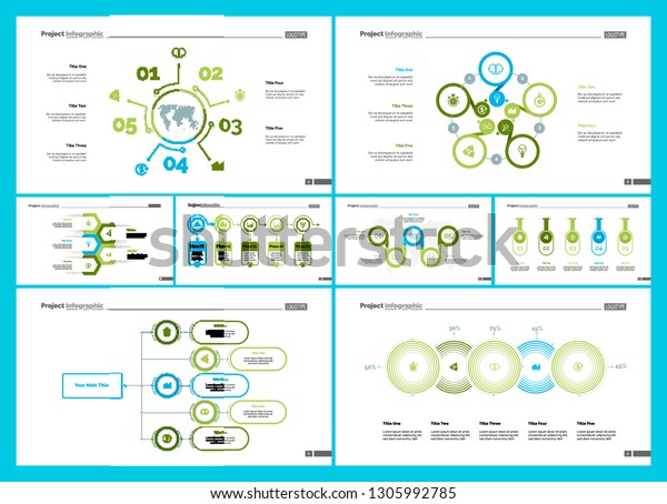 Project Infographic Design Template Set Stock Stock Vector (Royalty ...