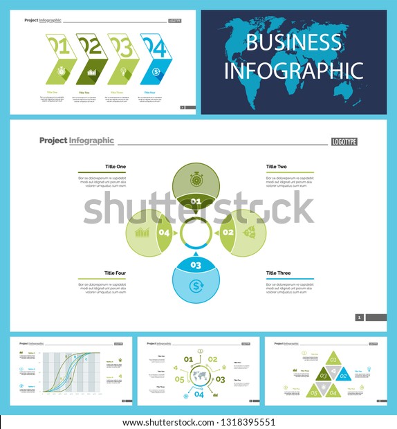 Project Infographic Design Template Set Stock Stock Vector (Royalty ...
