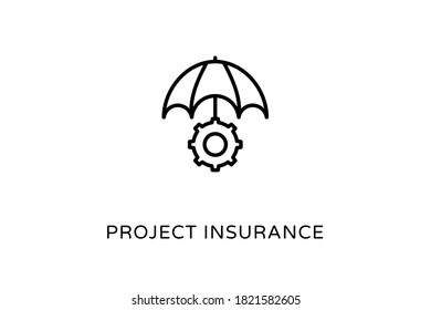 Project Insurance Icon Vector Logotype Stock Vector (Royalty Free ...