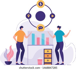 Project Leader Concept Vector Illustration Business Stock Vector ...