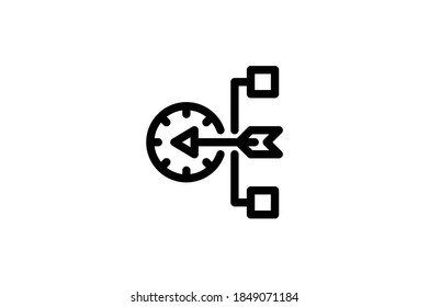 Project Management Icon Deadline Project Stock Vector (Royalty Free ...