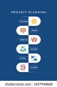 Project Planning Illustration Icon Concept Stock Vector (Royalty Free ...
