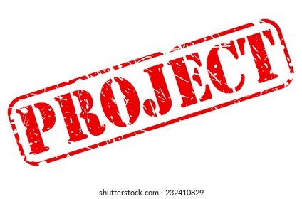 Project Red Stamp Text On White: vector de stock (libre de regalías ...