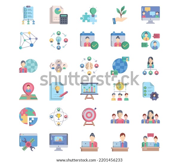 Project Work Software Development Set Stock Vector (Royalty Free ...