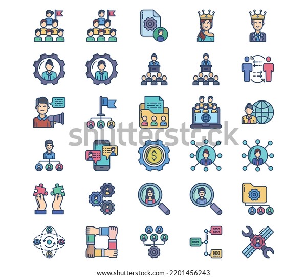 Project Work Software Development Set Stock Vector (Royalty Free ...