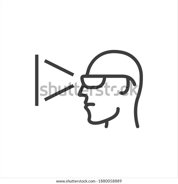 Projection Icon On White Background Stock Vector (Royalty Free ...