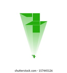 Projection Numbers Seven Stock Vector (Royalty Free) 157445126 ...