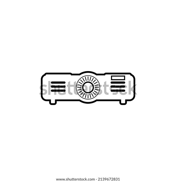 Projector Vector Illustration Perfect Symbols Logos: vetor stock (livre ...