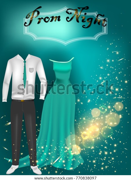 Prom Night Party Background Poster Flyer Stock Vector (Royalty Free ...