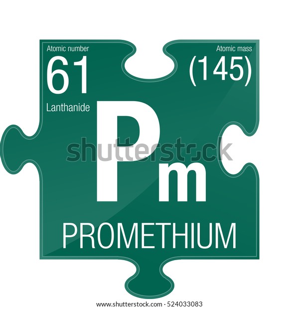 Promethium Symbol Element Number 61 Periodic Stock Vector (Royalty Free ...