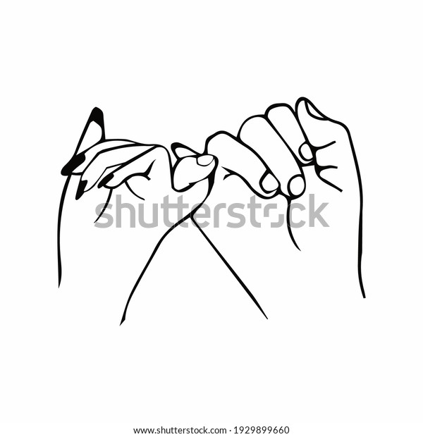 Promise Outline Vector Sign Concept Eps10 Stock Vector (Royalty Free ...