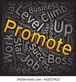 Promote Word Cloud Art Background Stock Vector (Royalty Free) 416557423 ...