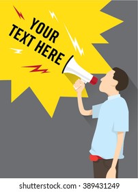 Promotion Alert Shouting Poster Vector: เวกเตอร์สต็อก (ปลอดค่าลิขสิทธิ์ ...