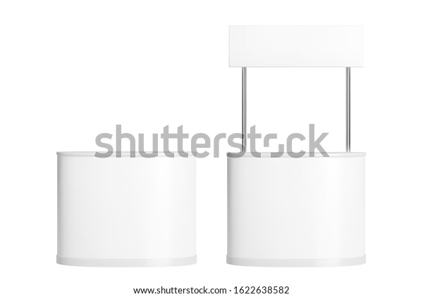 Promotion Counter Mockup Isolated Vector Retail Stock Vector (Royalty ...