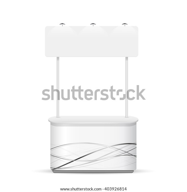 Promotion Counter On White Background Template Stock Vector (Royalty ...