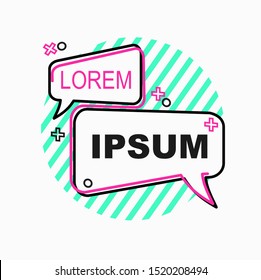 Promotional Design Shape Conversation Chart Stock Vector (Royalty Free ...