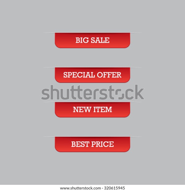 Promotional Tabs Stock Vector (Royalty Free) 320615945 | Shutterstock