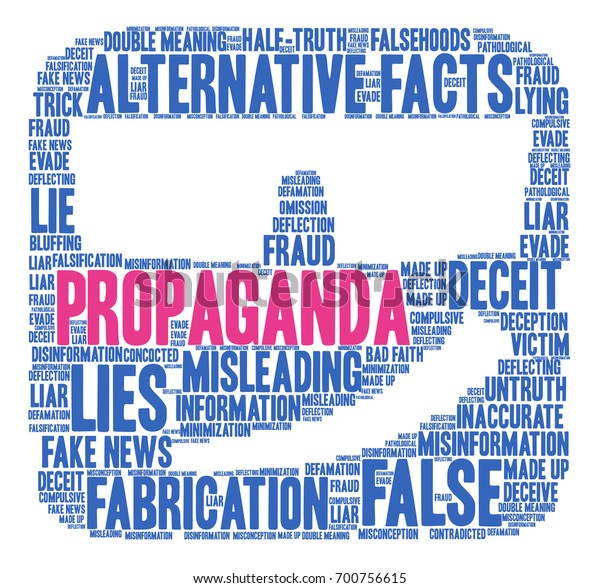 Propaganda Word Cloud On White Background Stock Vector (Royalty Free ...