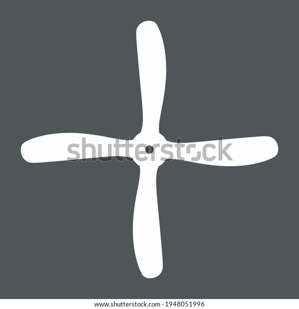 Propeller Airplane Vector Illustration Cut Stock Vector (Royalty Free ...