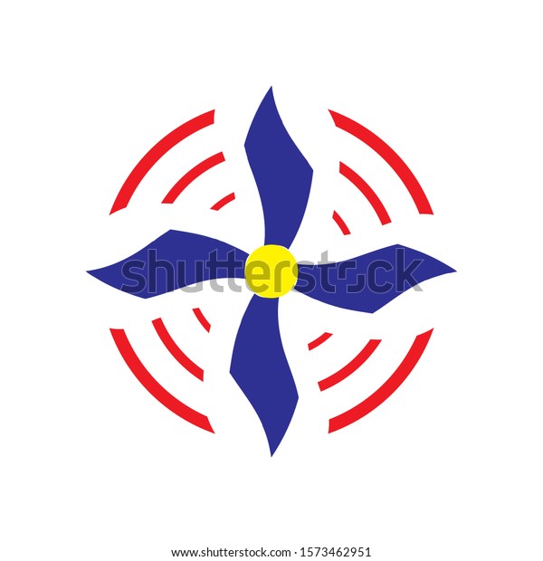 Propeller Fan Vektor Air Template Stock Vector (Royalty Free ...