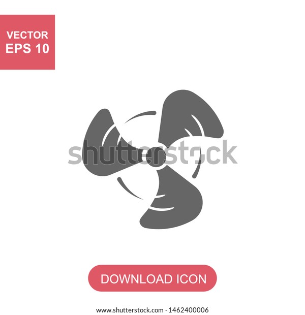 Propeller Icon Isolated On White Background Stock Vector (Royalty Free ...