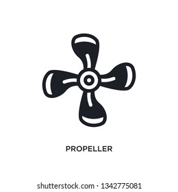 Propeller Isolated Icon Simple Element Illustration Stock Vector ...