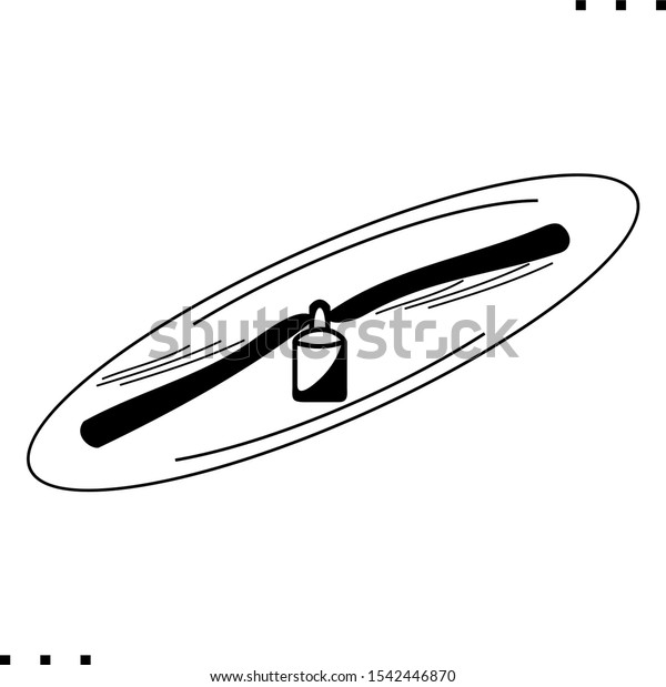 Propeller Line Art Icon Black Aesthetic Stock Vector (Royalty Free ...