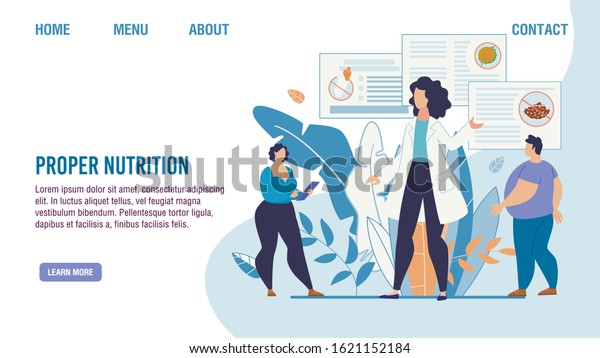Proper Nutrition Selection Cartoon Fat People Stock Vector (Royalty ...
