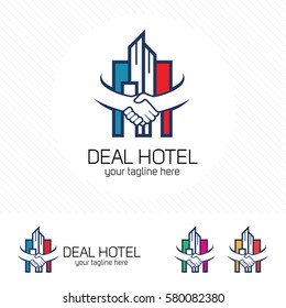 Property Deal Logo Design Vector Real Stock Vector (Royalty Free ...