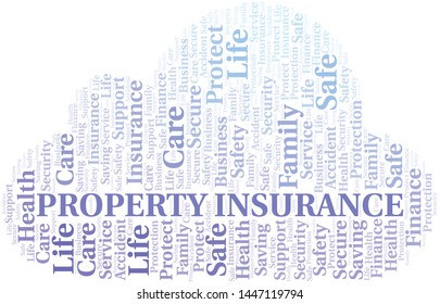 Property Insurance Word Cloud Vector Made Stock Vector (Royalty Free ...