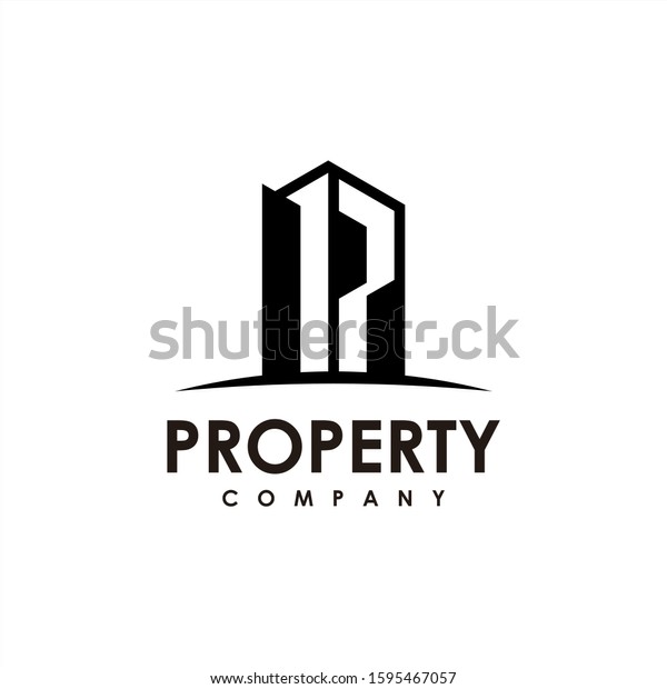 Property Logo Design Building Tower Vector Stock Vector (Royalty Free ...