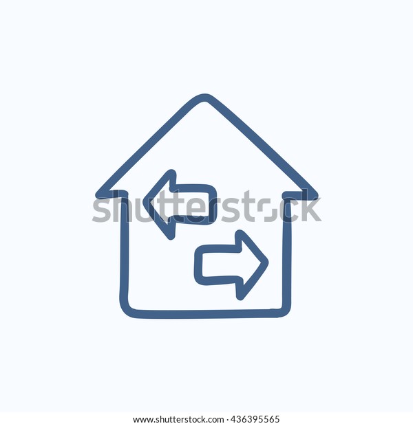 Property Resale Vector Sketch Icon Isolated Stock Vector (Royalty Free ...
