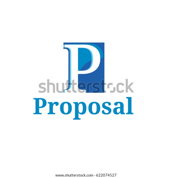 Proposal P Letter Logo Stock Vector (Royalty Free) 622074527 | Shutterstock