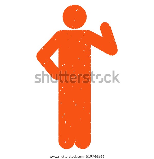 Proposal Pose Grainy Textured Orange Icon Stock Vector (Royalty Free ...