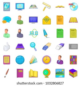 Proprietary Icons Set Cartoon Set 36 Stock Vector (Royalty Free) 1032806827